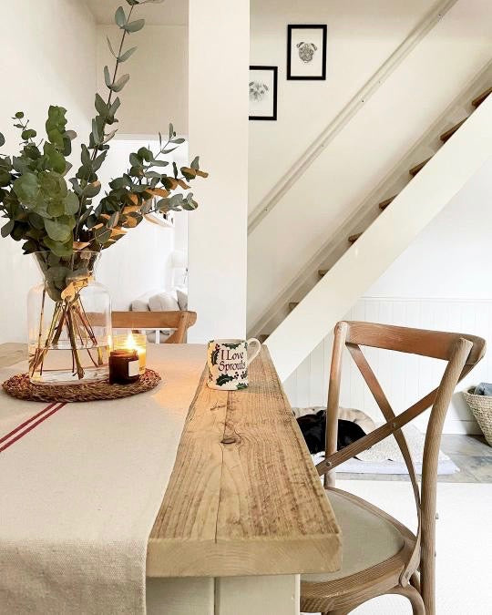 Rustic Red Stripe Grainsack Tablerunner – Maison Brocante